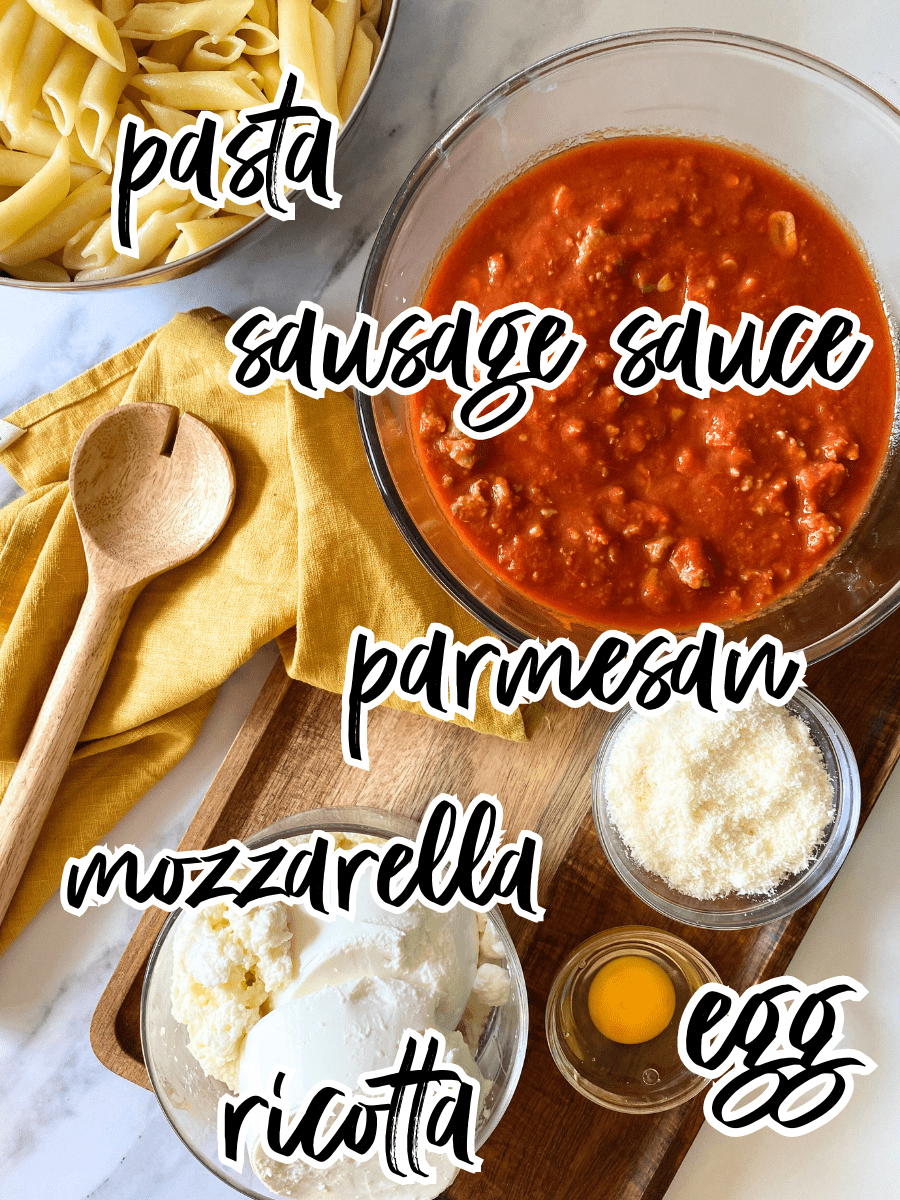 Baked Mostaccioli Con Ricotta Recipe - Easy Cheesy Pasta